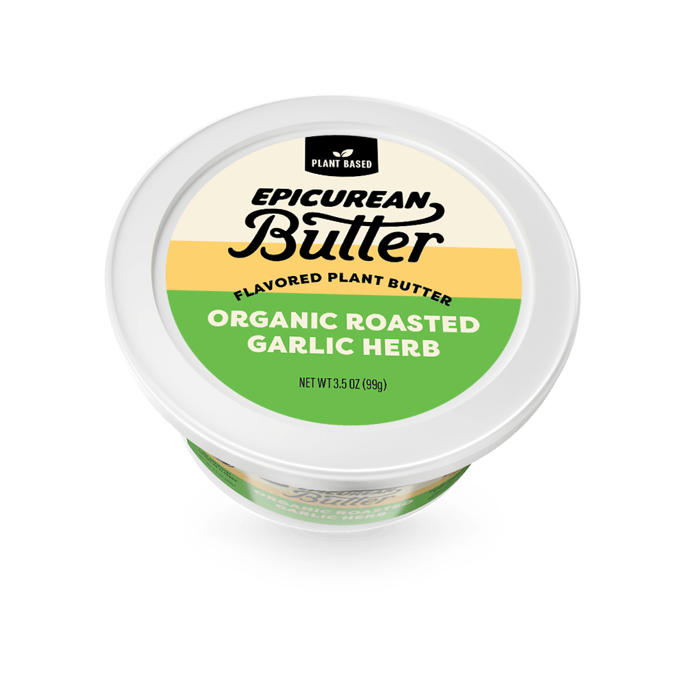 Organic Roasted Garlic Herb Plant Butter | Epicurean Butter
